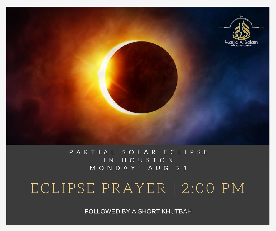 Salaat Al Kusoof (Eclipse Prayer) Reminder – Masjid AlSalam