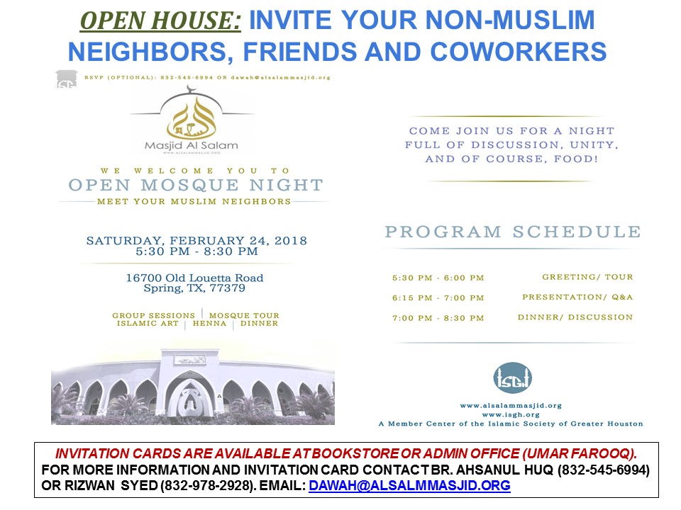 Open Mosque Night – Masjid AlSalam