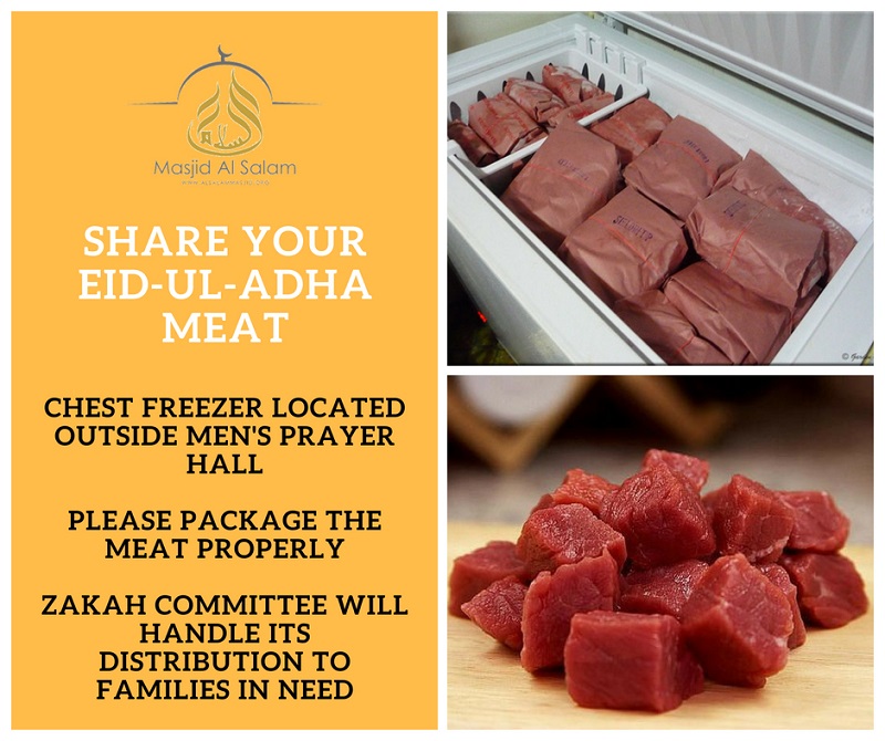 Share Your Eid-ul-Adha Meat – Masjid AlSalam