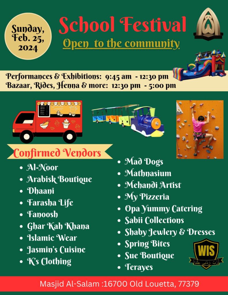 Weekend Islamic School Festival – Masjid AlSalam