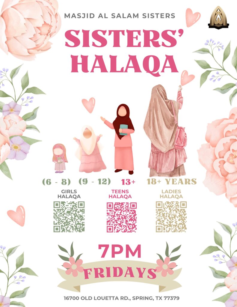 Sisters Halaqas – Masjid AlSalam