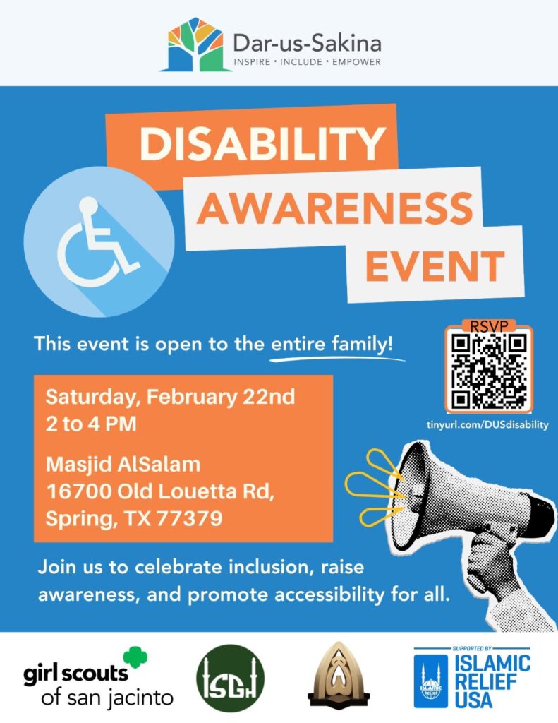 Disability Awareness Event – Masjid AlSalam