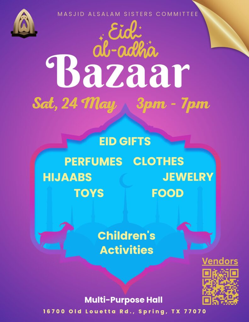 Eid-ul-Adha Bazaar – Masjid AlSalam